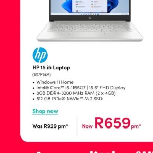 Laptop hp HP deals at Teljoy valid to 29.02 | Check at Allcatalogues.co.za