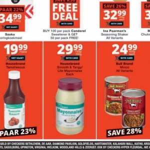 Mayonnaise deals at Checkers valid to 16.06 | Check at Allcatalogues.co.za