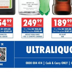 Vodka deals at Ultra Liquors valid to 30.06 | Check at Allcatalogues.co.za